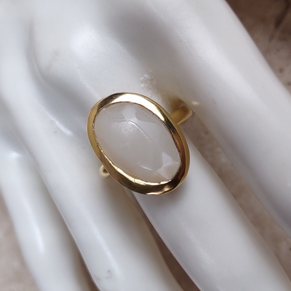 Roost | Jewelry | Milky Moonstonevermeil Ring | Poshmark